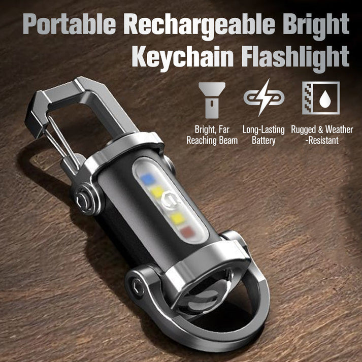Portable Rechargeable Bright Keychain Flashlight – brittrove